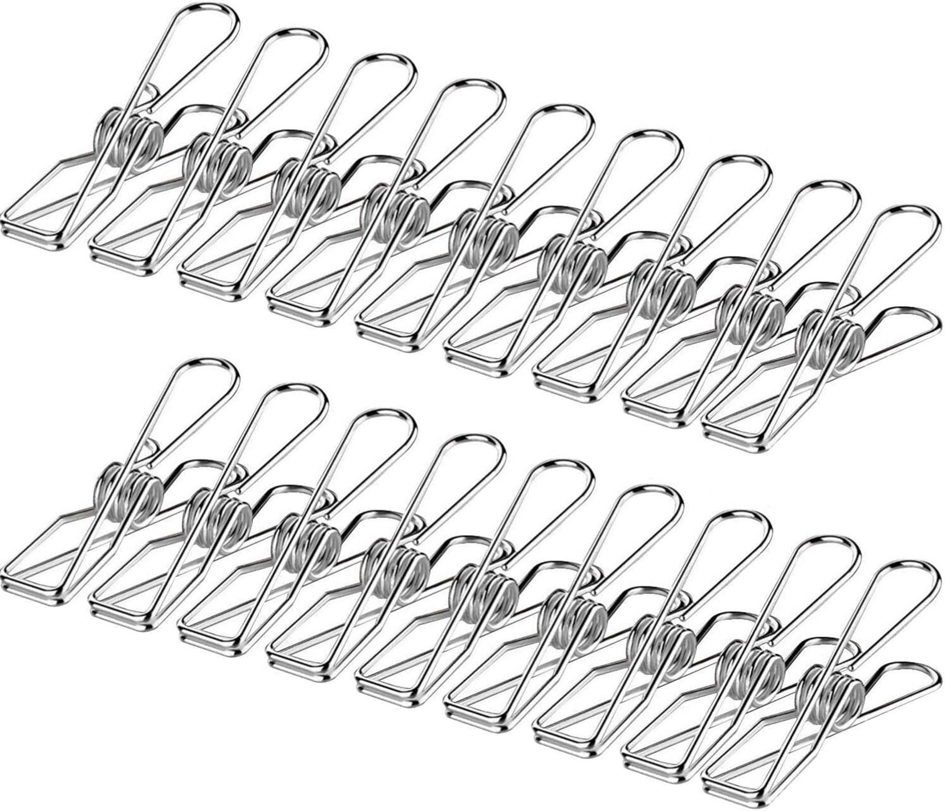 Skroad 100 Pack Laundry Clothes Pegs, Long-Lasting Strong-Grip Laundry ...