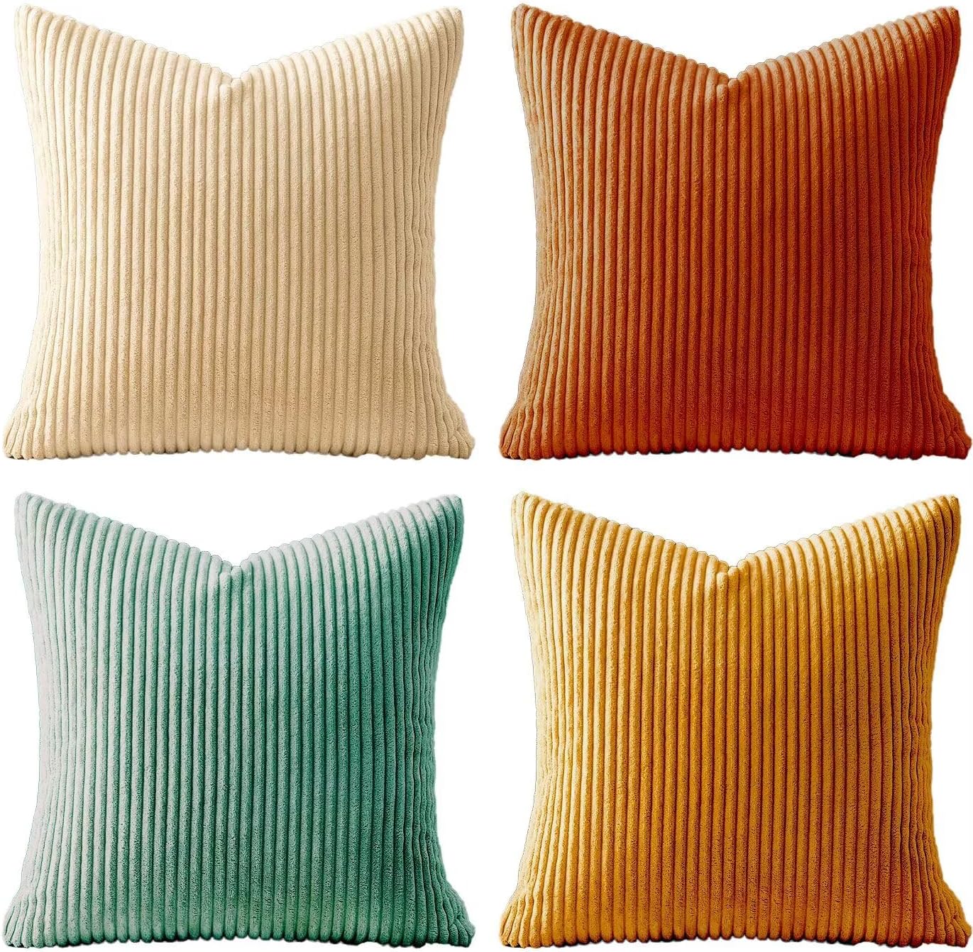 Amazon.com: RNTVIC Fall Decorative Throw Pillow Covers 18x18 Inch Set ...