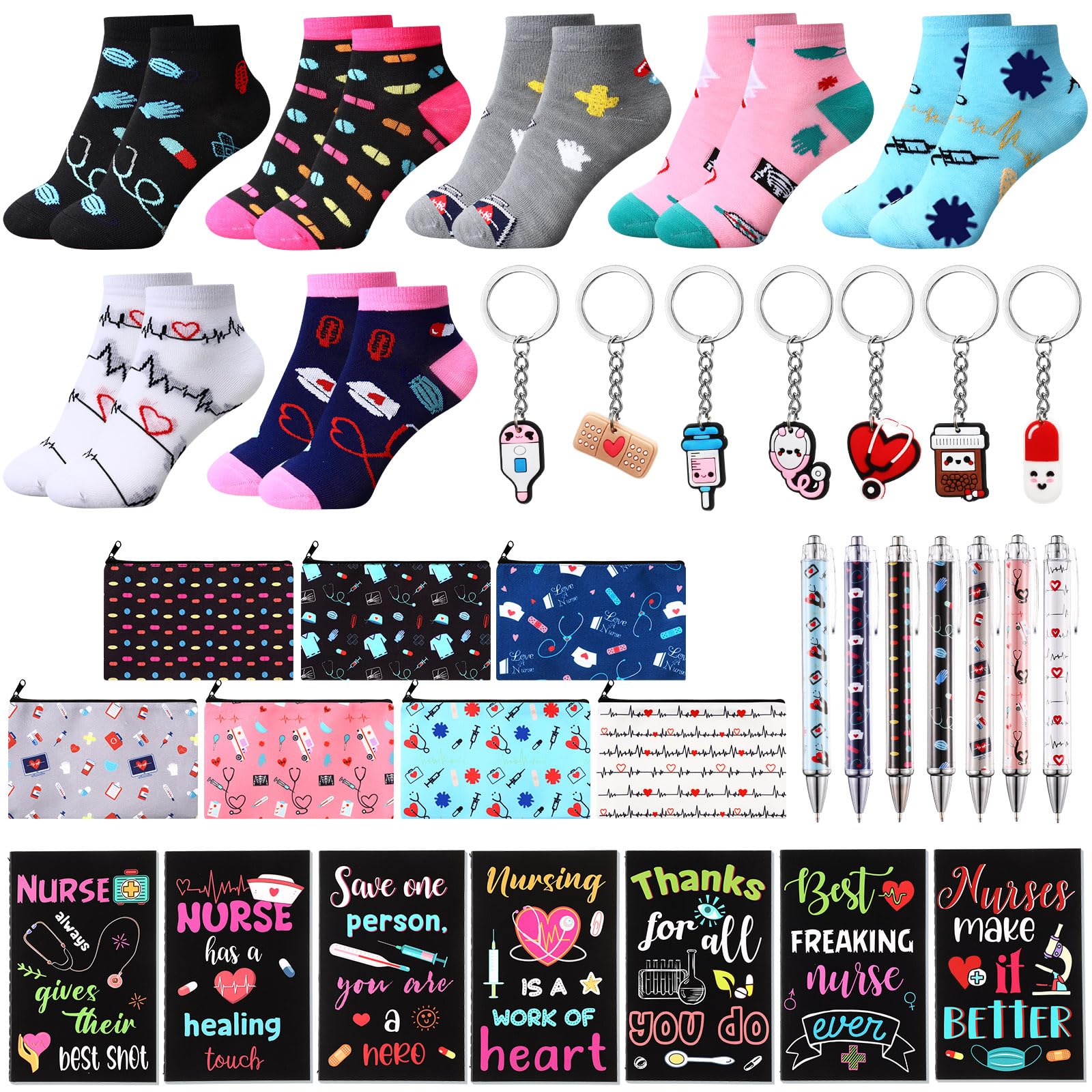 Amazon.com: Glitopper 35 Pieces Nurse Appreciation Gift Sets 7 Nurse ...