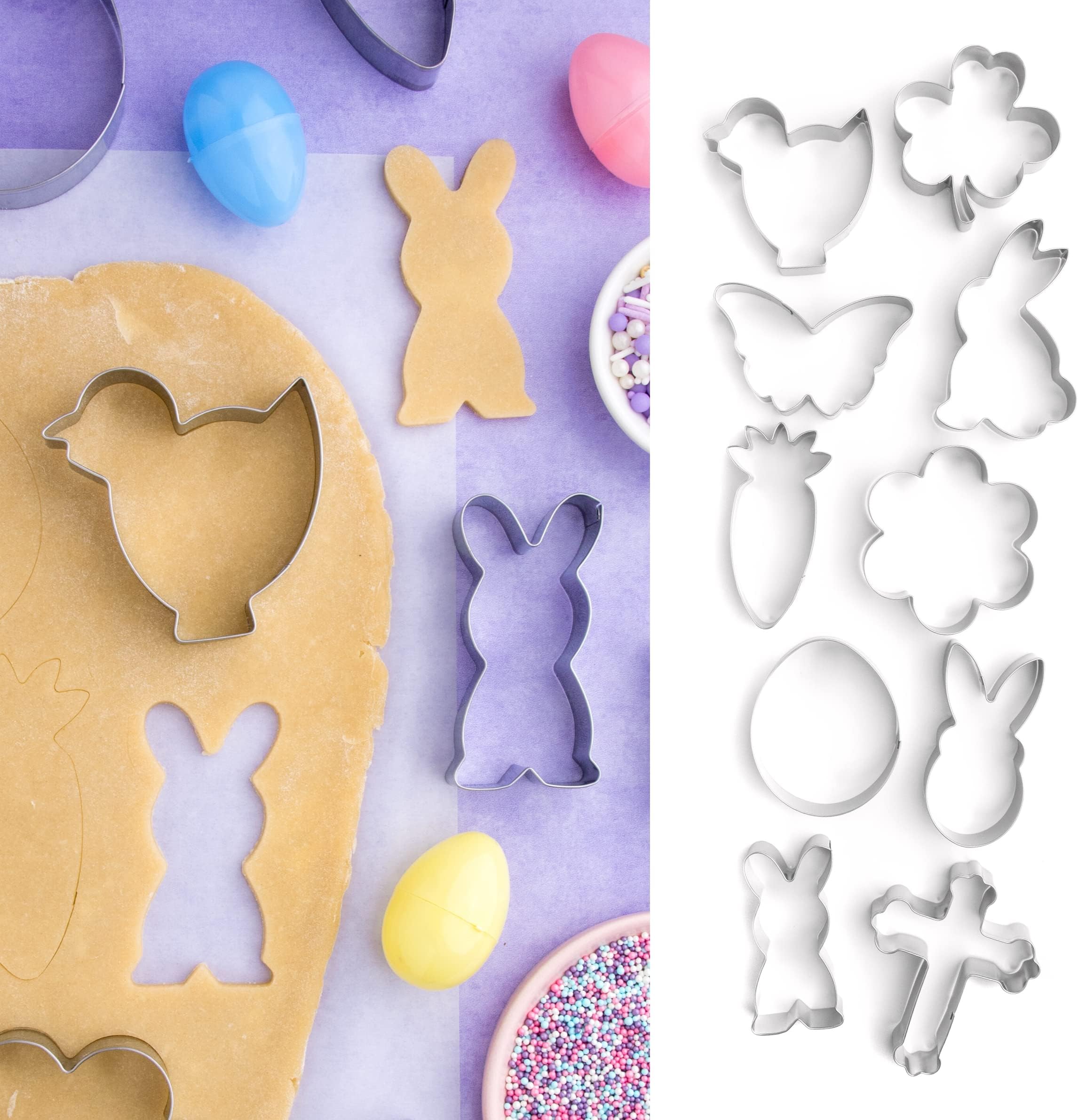Amazon.com: Wilton Metal Easter Cookie Cutter Set with Storage Tub, 18 ...