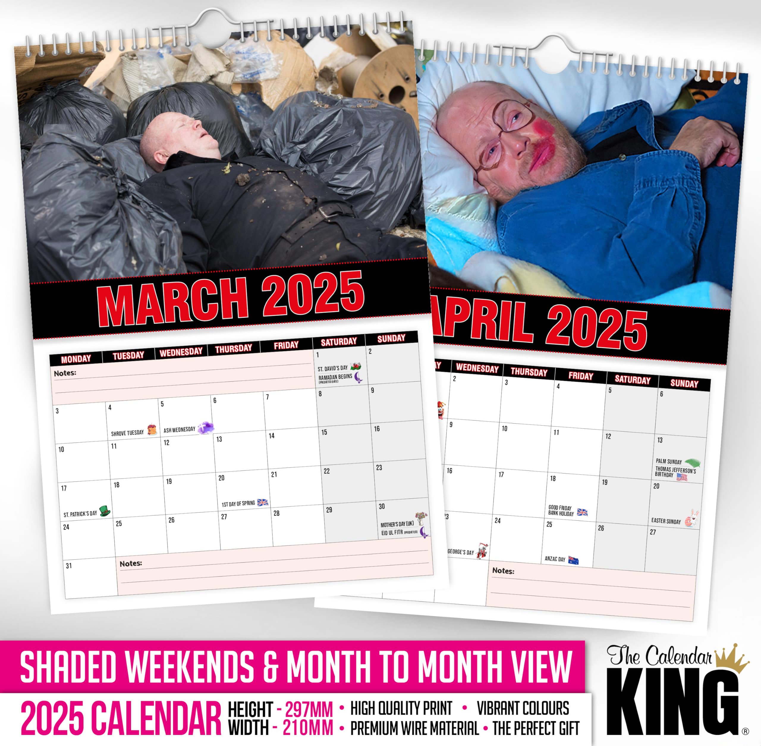 The Calendar King // Phil Mitchell – 2025 Wall Calendar (Full Colour ...