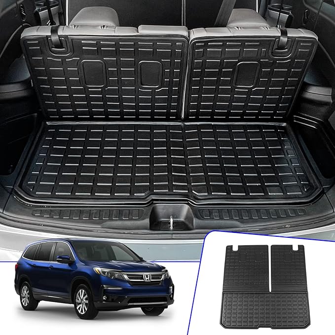 Amazon.com: Rongtaod Cargo Mat Compatible with 2016-2025 Honda Pilot Cargo Mat Cargo Liner Trunk ...