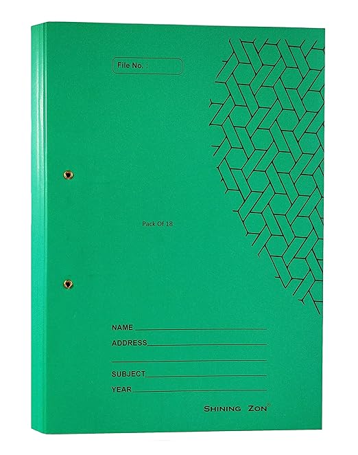 Shining Zon Spring File Card Board Cobra File Folder for Documents ...