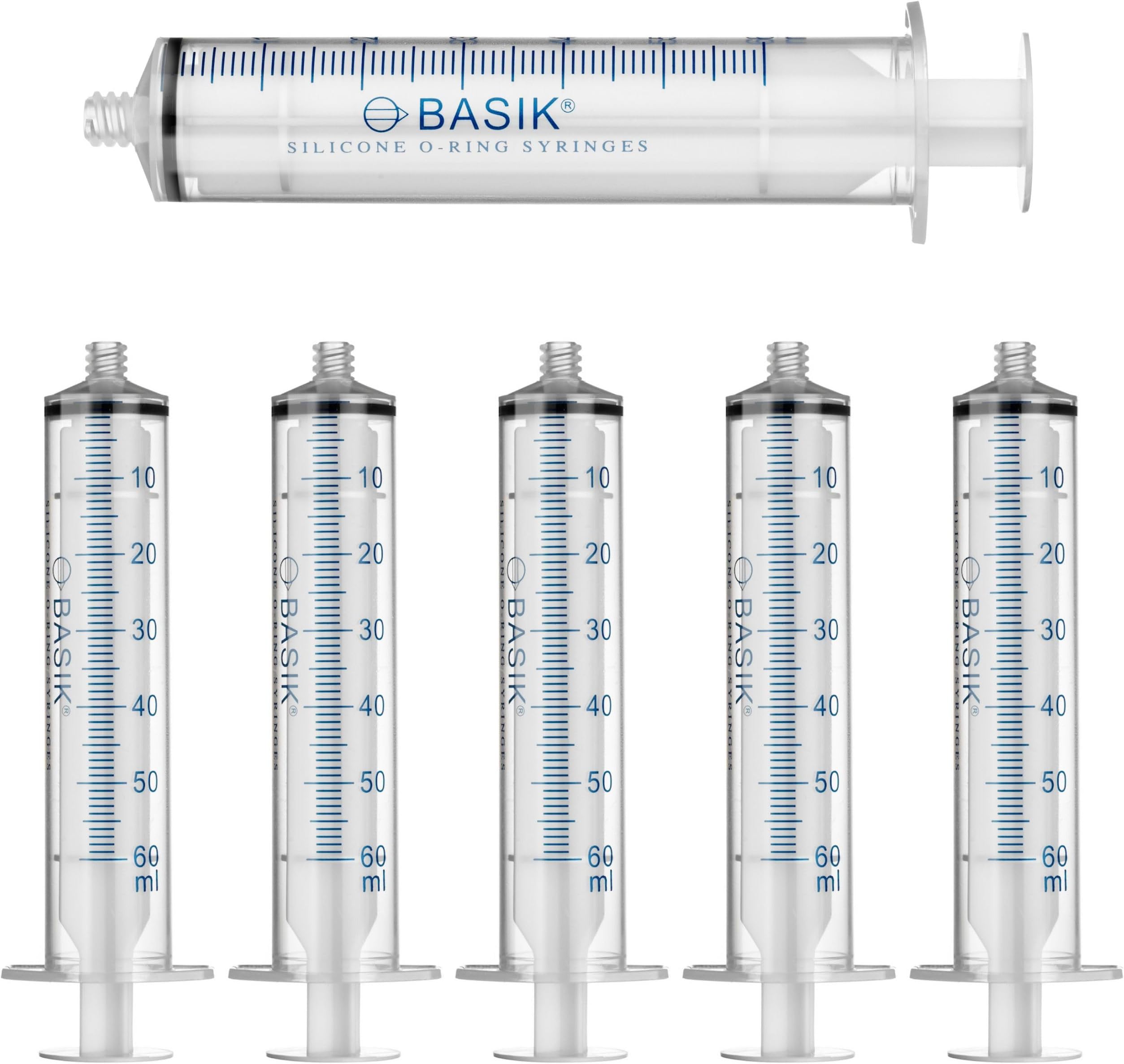 Amazon.com: BASIK 60cc Compatible With ENFIT Connections Silicone O ...