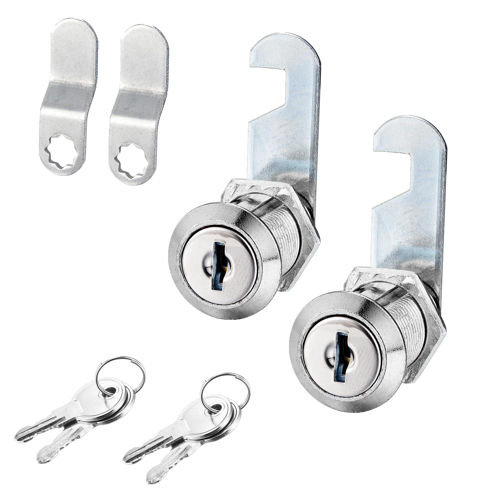 Cabinet Locks Keyed Alike,1-1/8"Cylinder Cam Locks with Keys,Secure ...