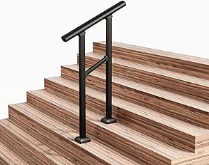 2 Step Hand Rails for Outdoor Steps, Hand Rail for Porch Railing Deck ...