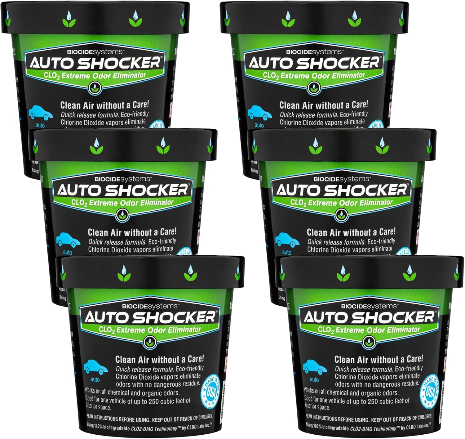 Amazon.com: Biocide Systems Auto Shocker Strong Car Odor Eliminator ...