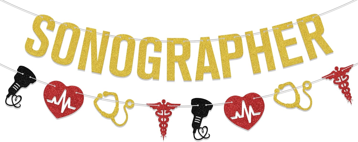 Amazon.com: Sonographer Banner, Ultrasound Tech Graduation Party ...