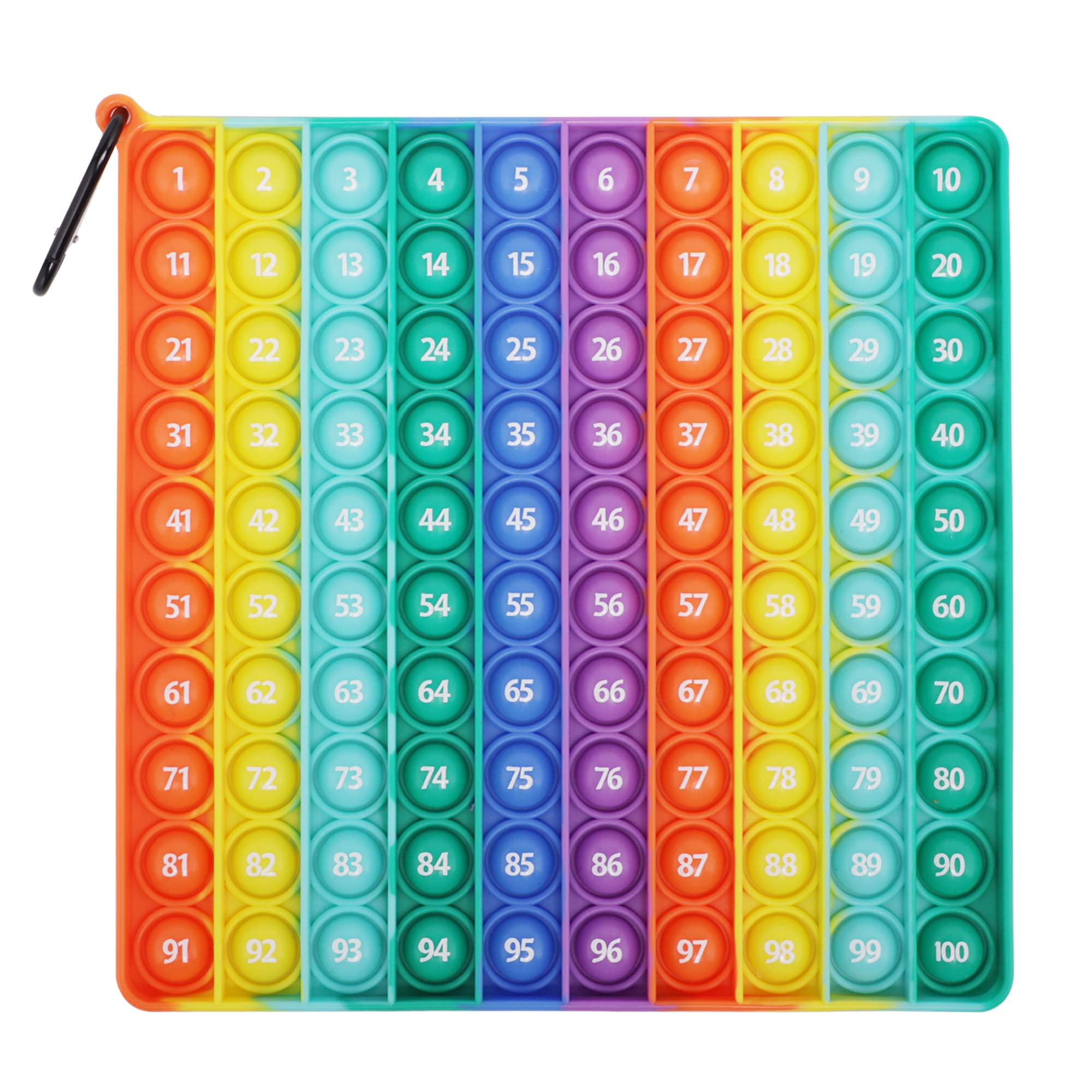 Buy XEQIF Math Popp Its Fidget Toys, Number Chart Board for Kids with ...