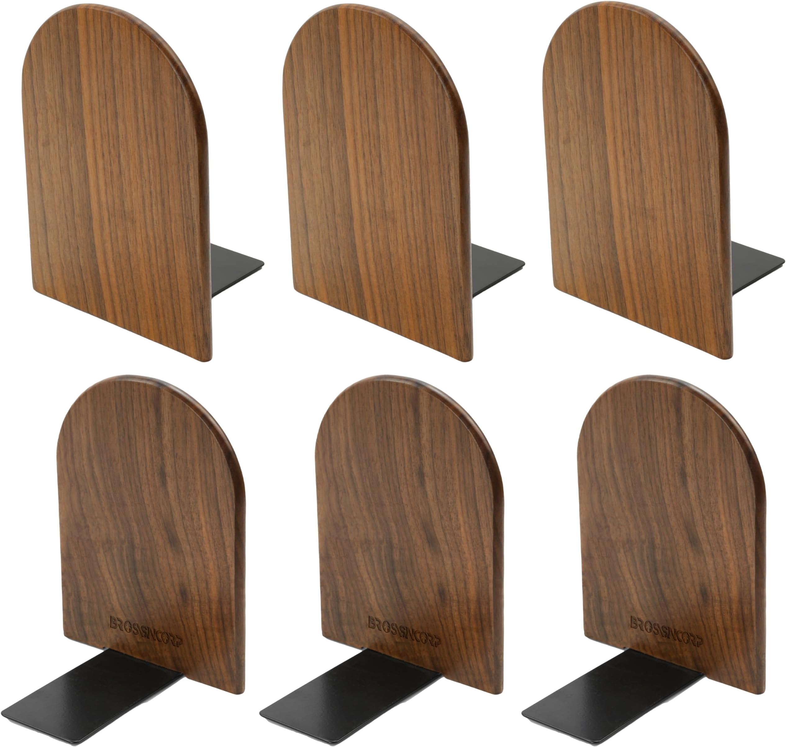 Amazon.com: CY craft 4 Pieces Metal Bookends,Non-Skid Heavy Duty Book ...