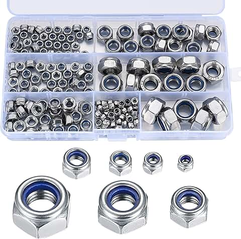 Amazon.co.uk: Lock Nuts - Lock Nuts / Nuts: DIY & Tools