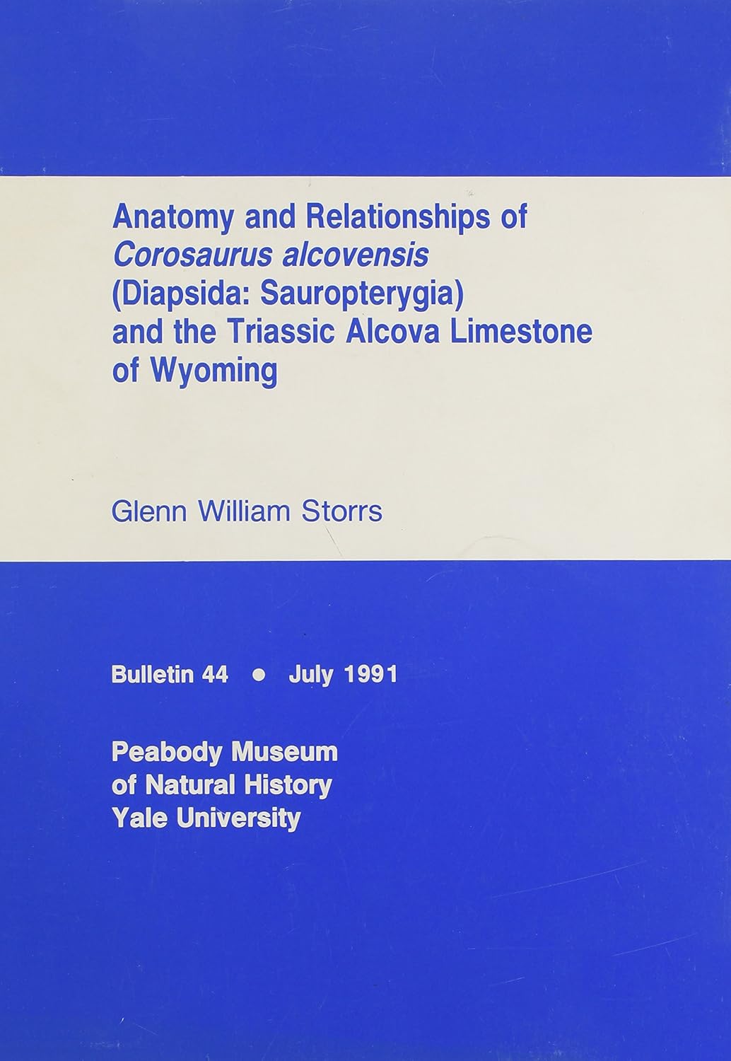 Anatomy and Relationships of Corosaurus Alcovensis (Diapsida ...