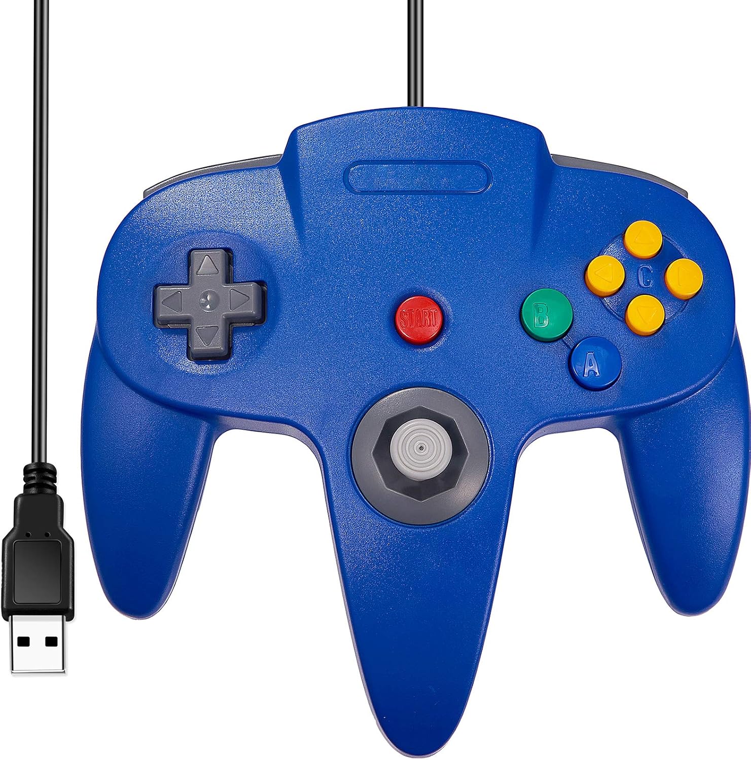 Amazon.com: iNNEXT Classic Retro N64 Bit USB Wired Controller for ...