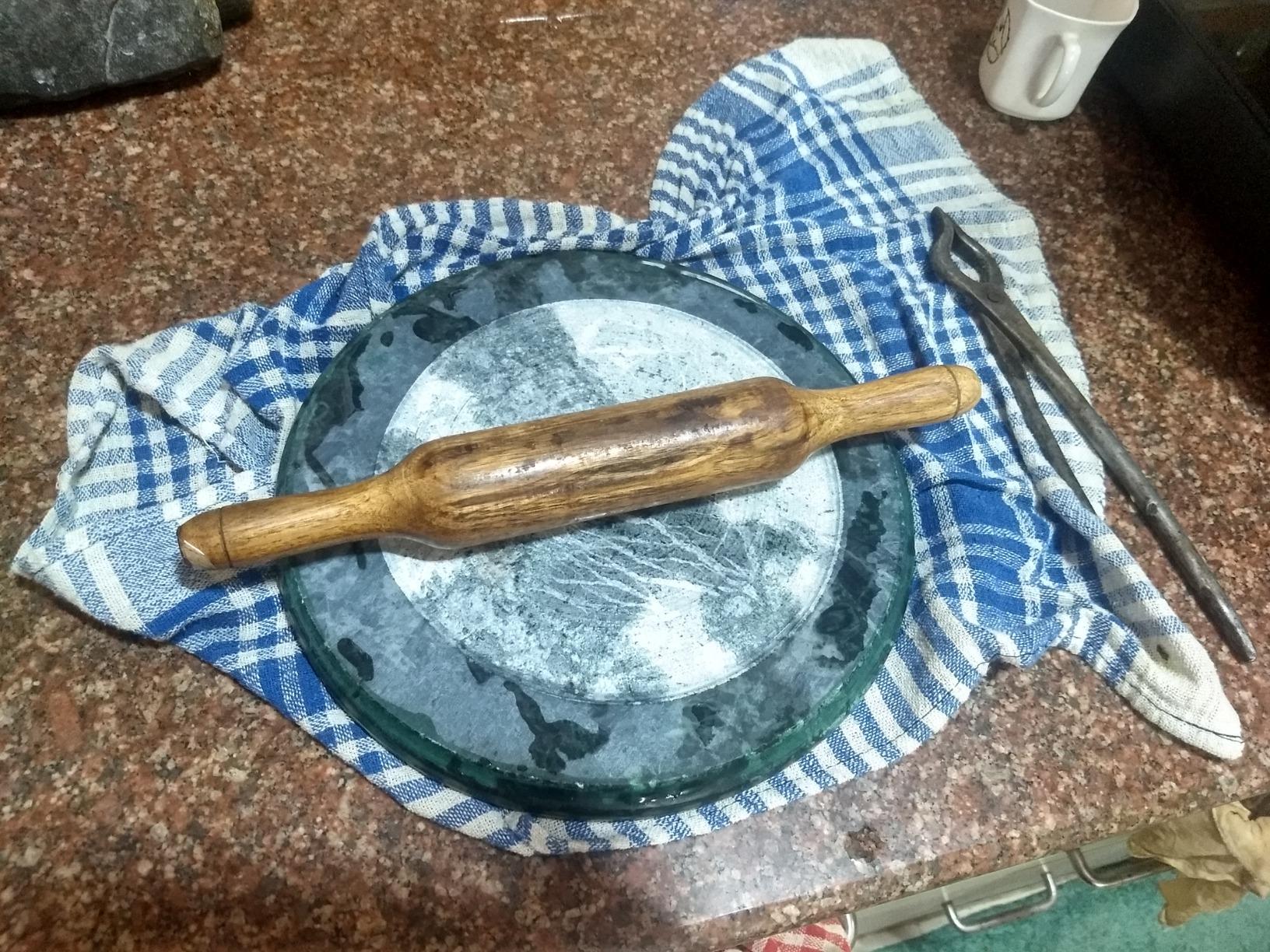 Buy rs handicraft and marbles Green Marble chakla/roti Maker/chapati ...