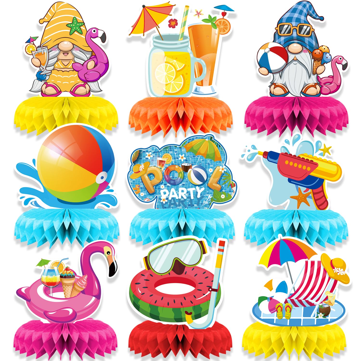 Amazon.com: Pool Party Decorations, Pool Centerpiece for Pool Beach ...