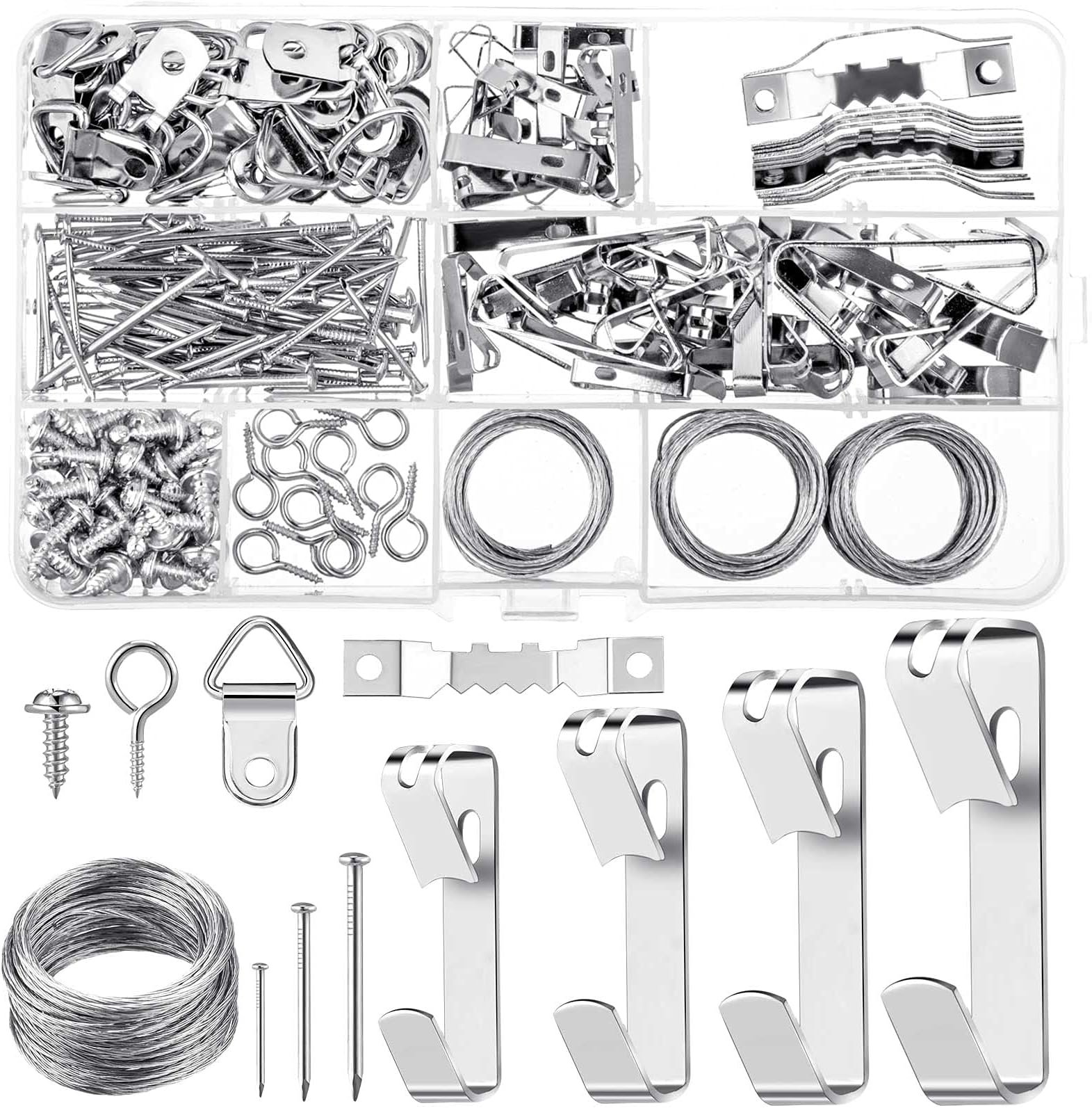 Picture Hanging Kit 500 PCS, Sutemribor Heavy Duty Assorted Picture ...