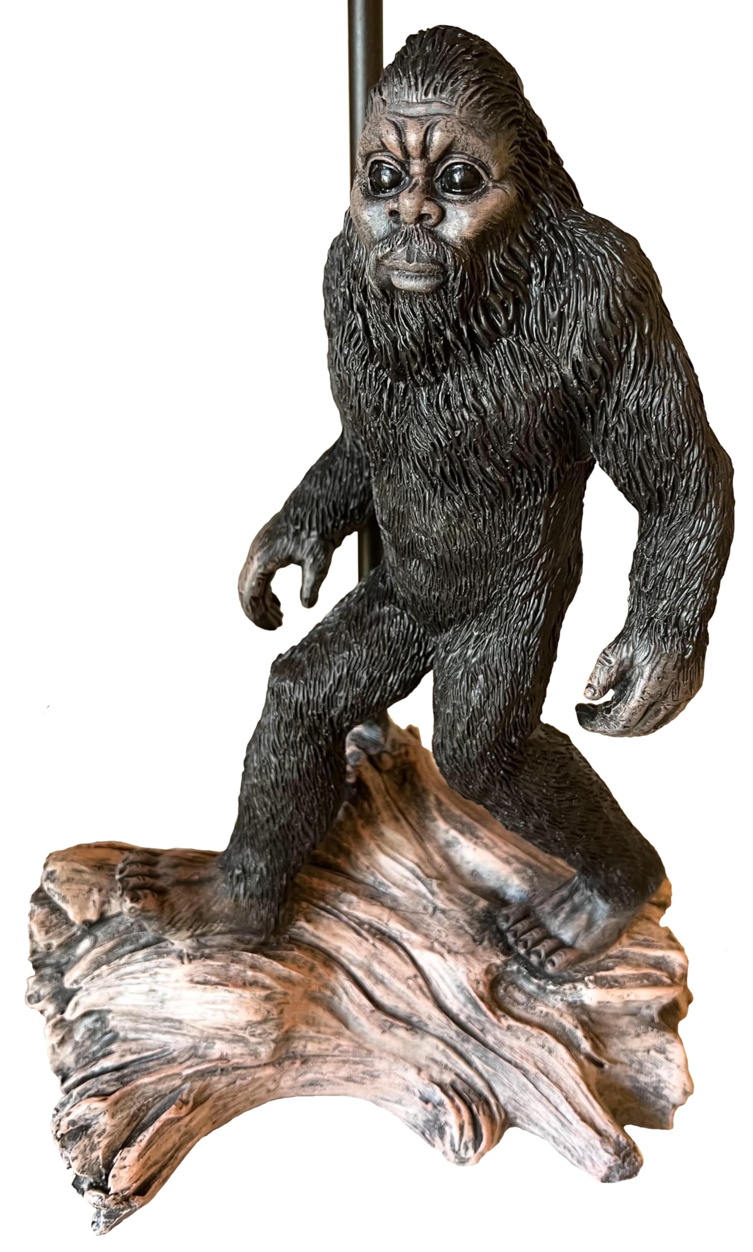23" Bigfoot Table Lamp with Shade - Rustic Whimsical Sasquatch Cabin ...