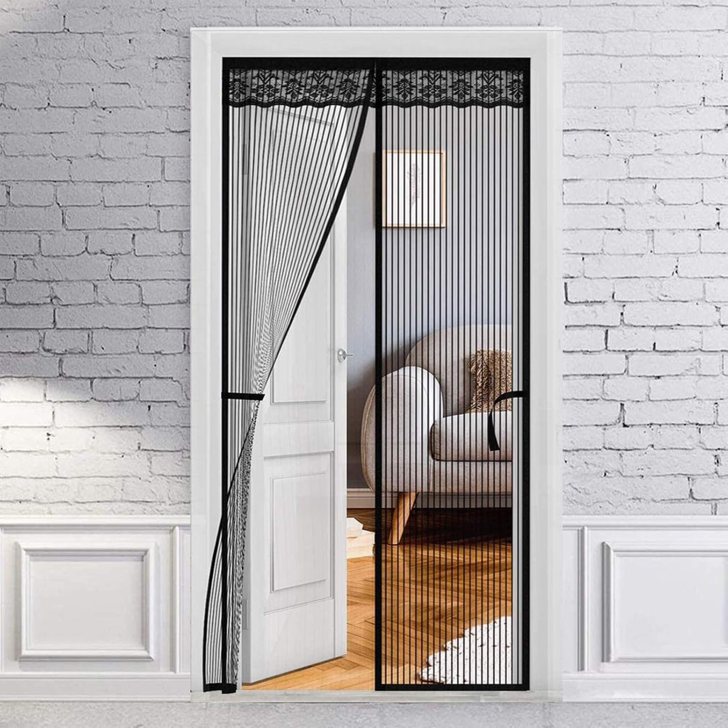 Magnetic Fly Screen Door Curtain, Magnetic Fly Door Screen Double ...