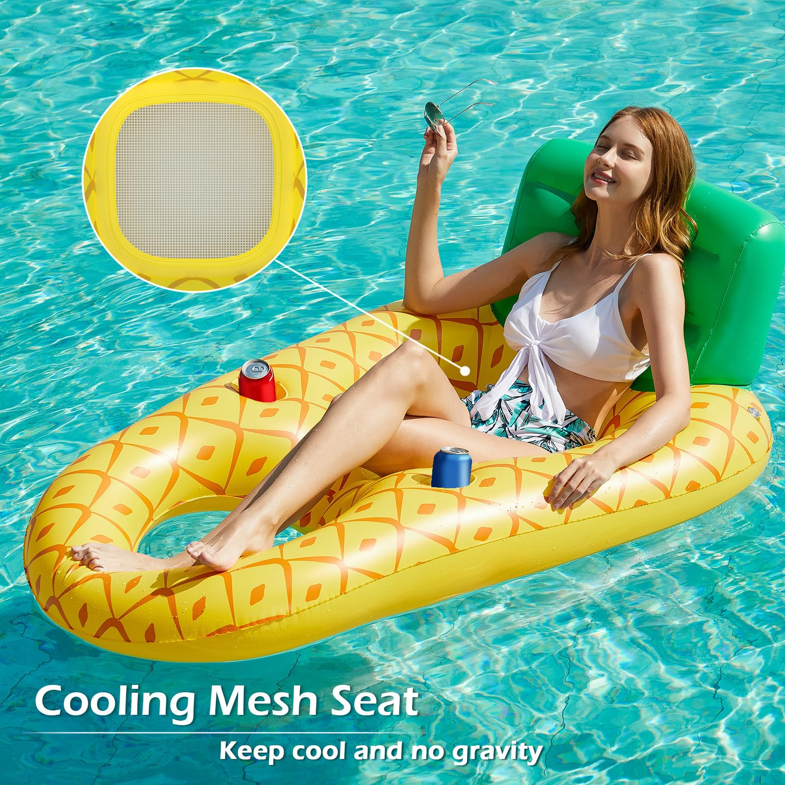 Snapklik.com : Jasonwell Inflatable Pool Float Adult - Pool Floaties ...