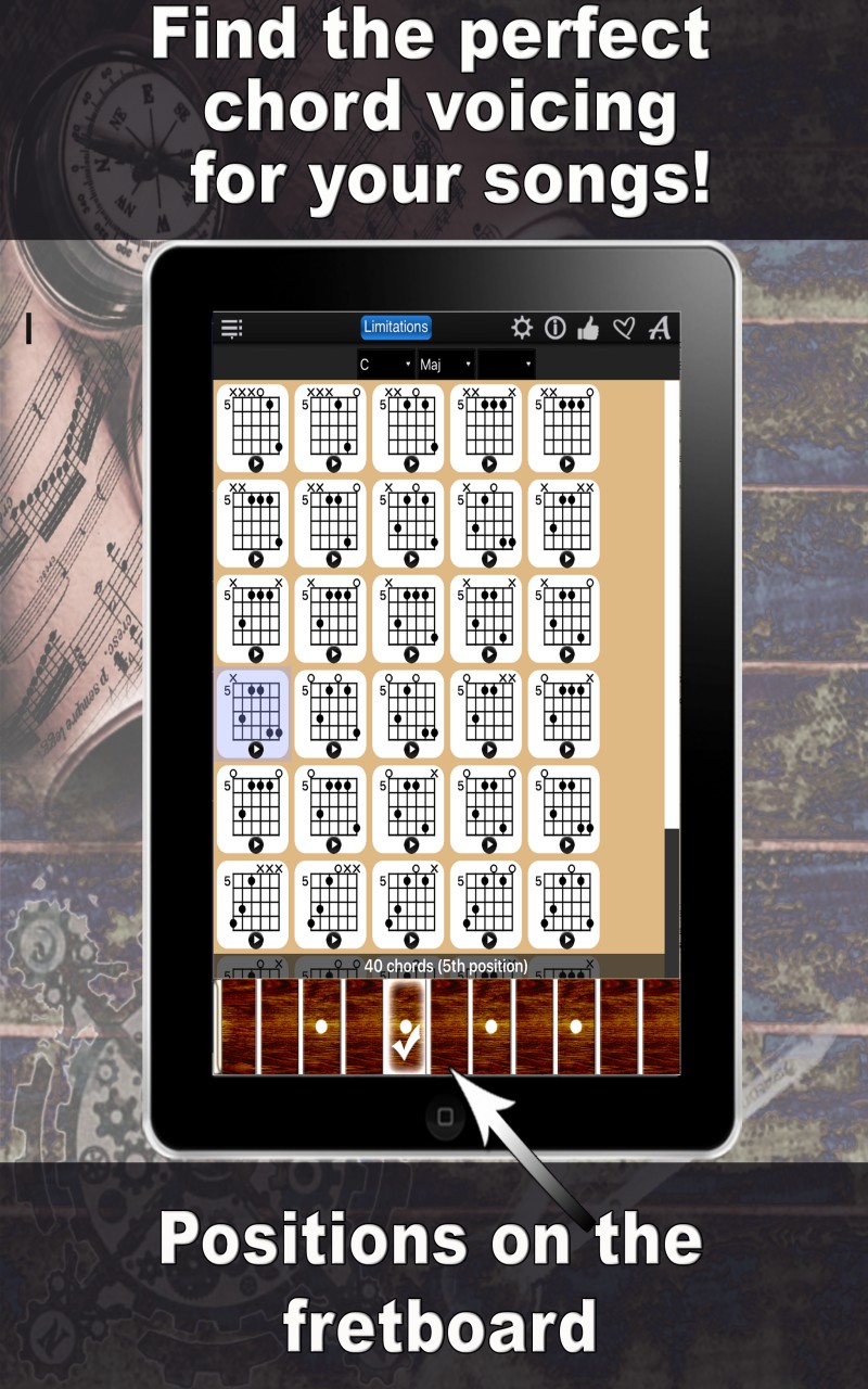 Guitar Chords Compass Lite - learn the chord charts & play them - App ...