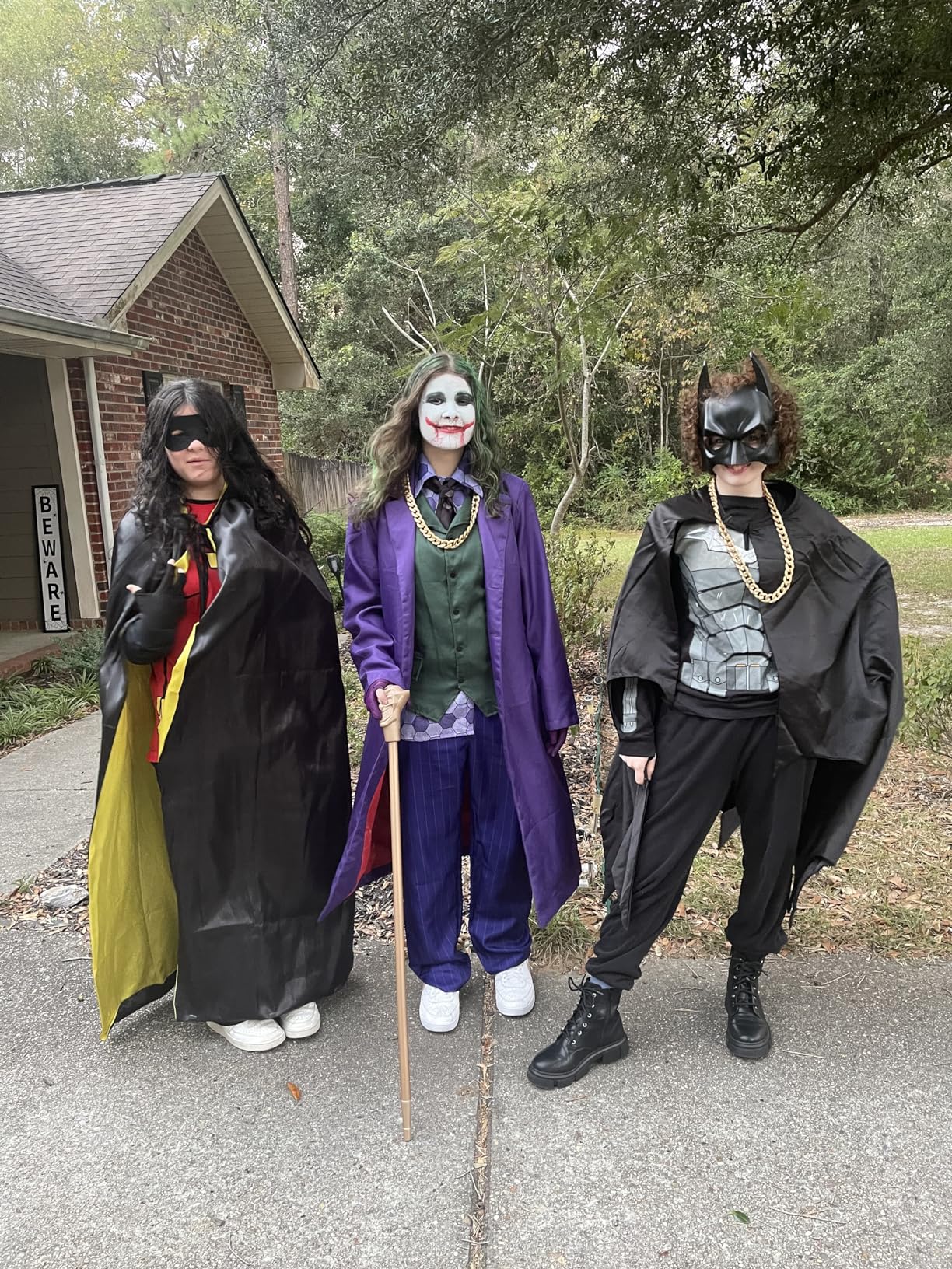 Amazon.com: Kuberas Joker Costume Adult Men Clown Joker Cosplay Costume ...