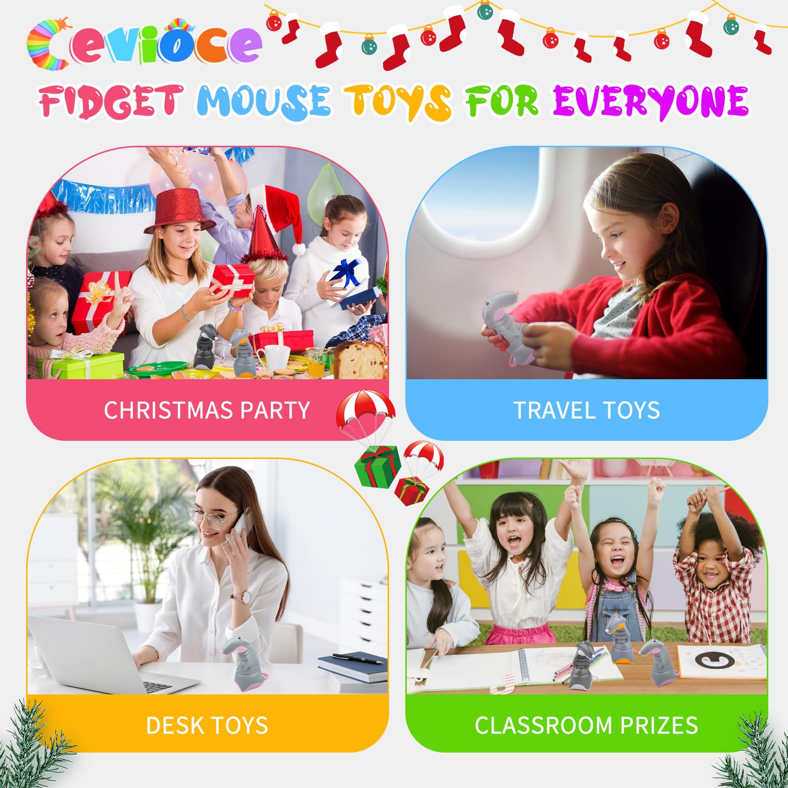 Snapklik.com : Fidget Toys For Kids Adults, 1Pc Fidget Mouse Toys ...