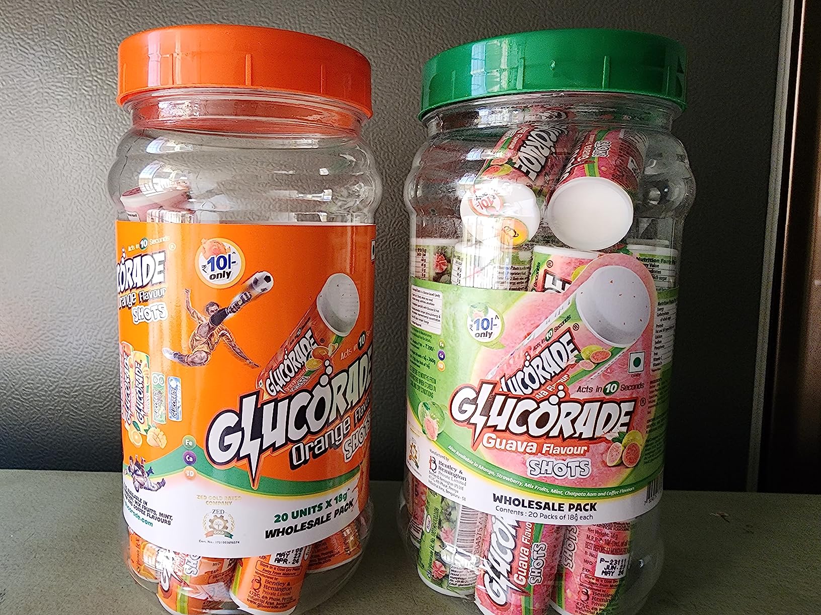 Glucorade® Shots Glucose Energy Tablets | Mix Fruit Flavour | Jar pack ...