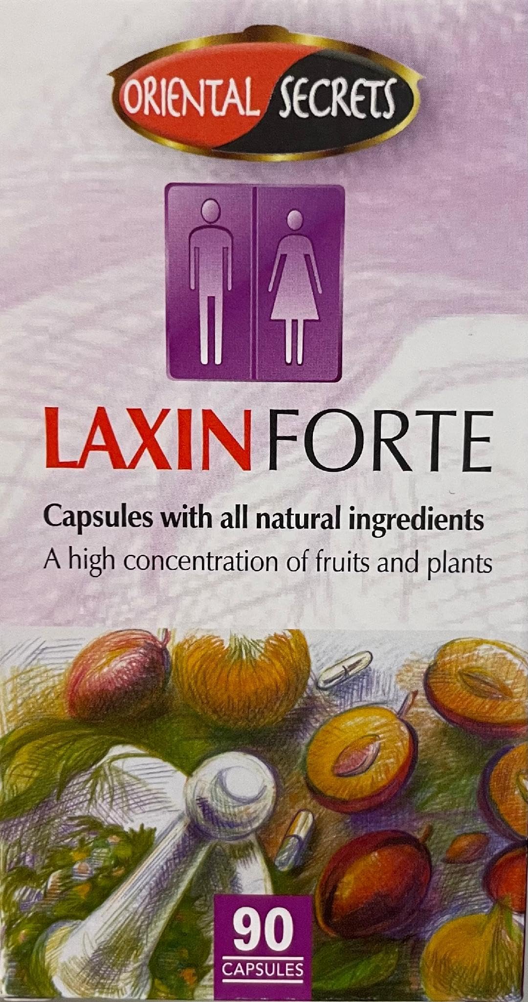 Amazon.com: Laxin Forte Regular Bowel Movement 90 Capsules Kosher ...
