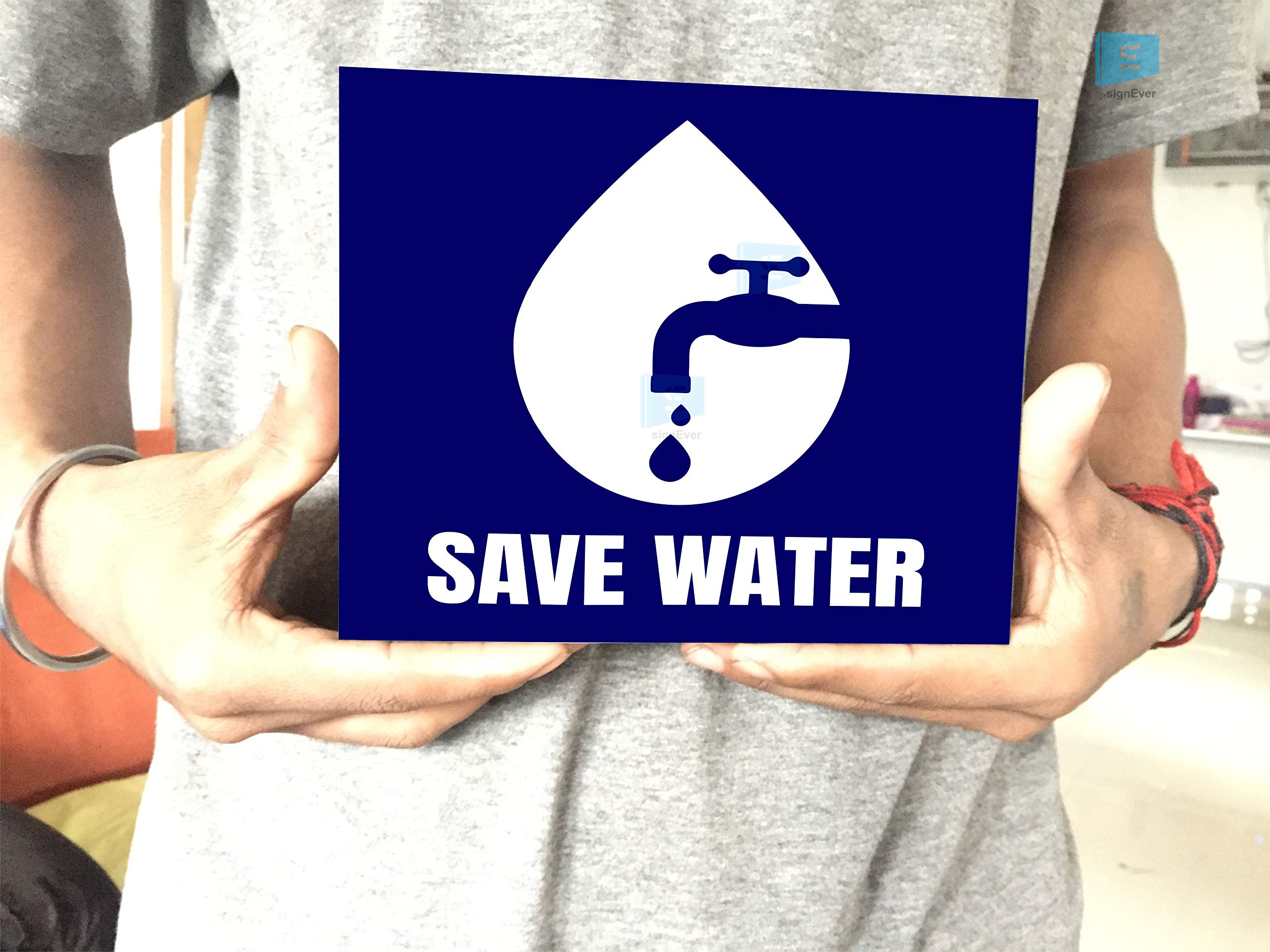 Buy SIGN EVER Save Water Sign Boards For School Office Collage Factory ...