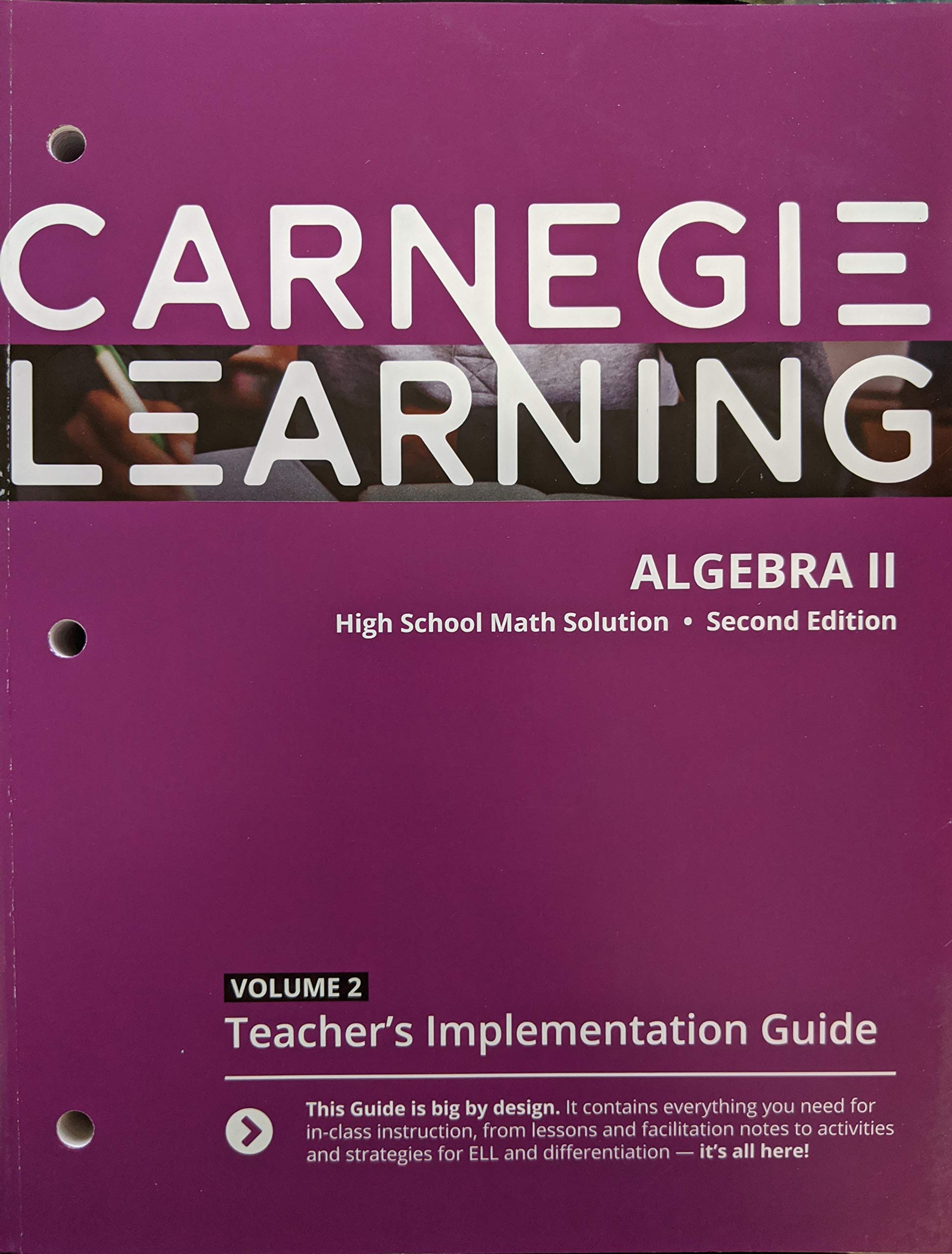 Carnegie Learning High School Math Solution: Algebra 2, Second Edition ...