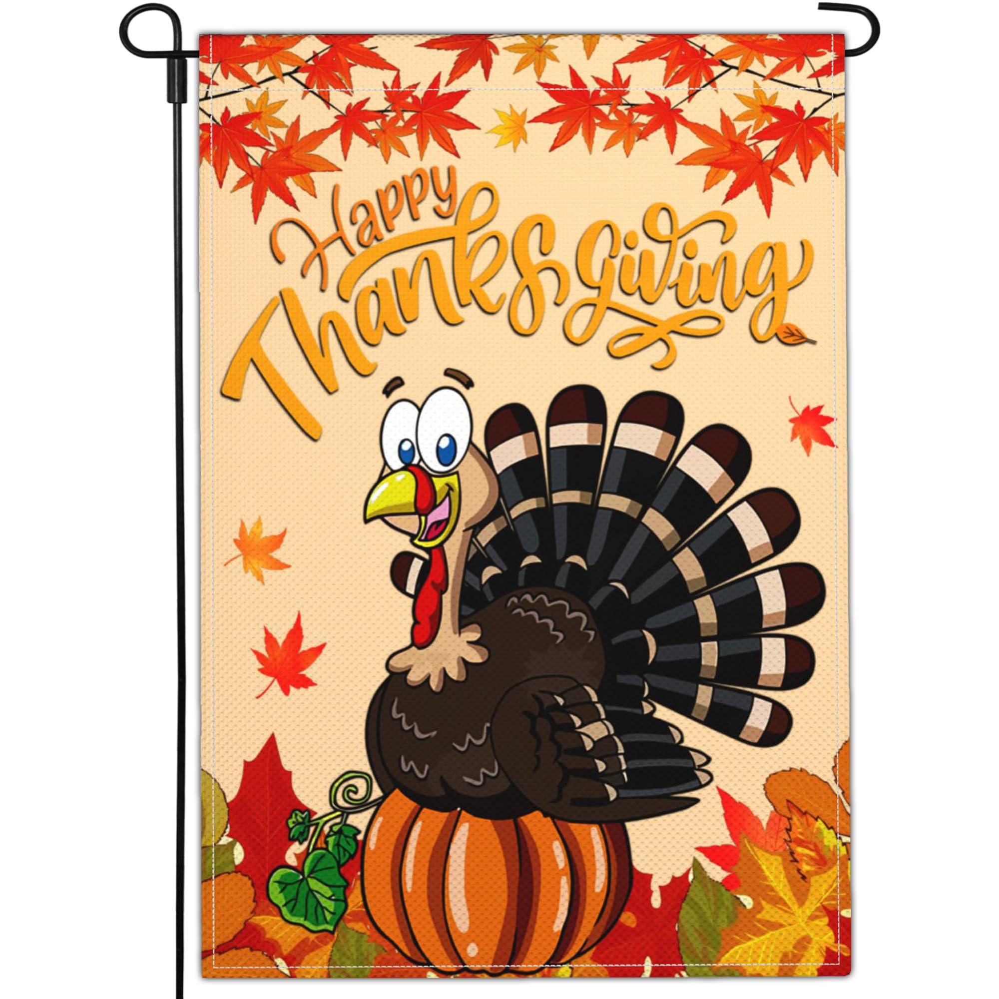 Amazon.com : Shuitouk Happy Thanksgiving Garden Flags for Outside 12x18 ...
