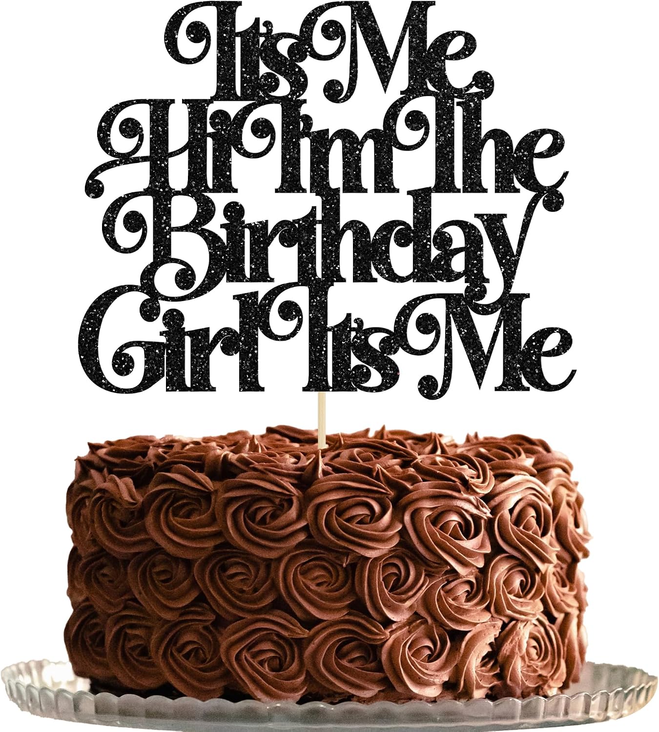 Gyufise 1Pc It's Me Hi I'm the Birthday Girl Cake Topper Funny Girl ...