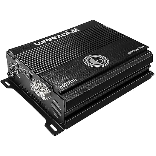 Amazon.com: Gravity Audio E5000.1D Warzone 5000W True RMS Car Amplifier ...