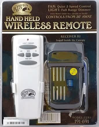 Hampton Bay Portable Ceiling Fan Remote Control, Ceiling Fans - Amazon ...