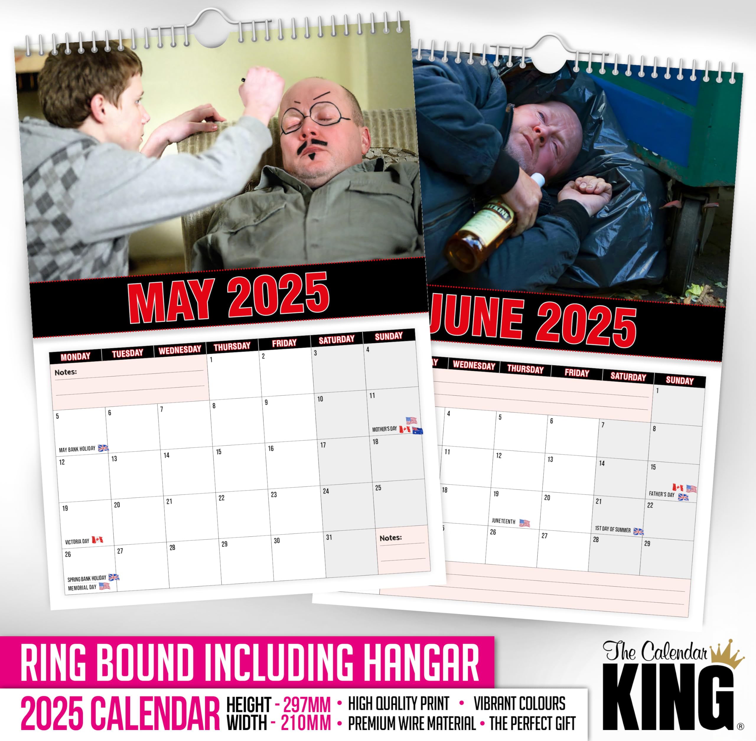 The Calendar King // Phil Mitchell – 2025 Wall Calendar (Full Colour ...