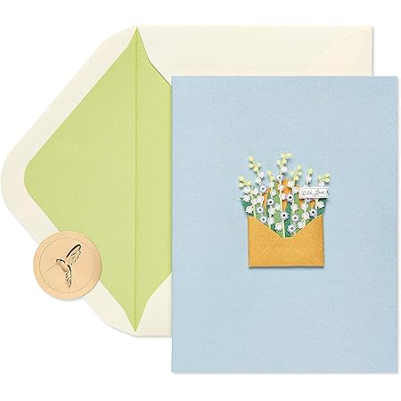 Papyrus Blank Cards with Envelopes, Flowers (2-Count)