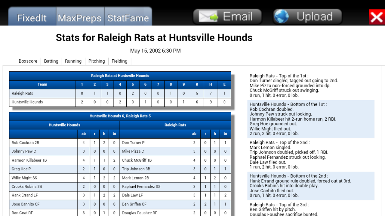 Baseball ScoreBook - App on Amazon Appstore