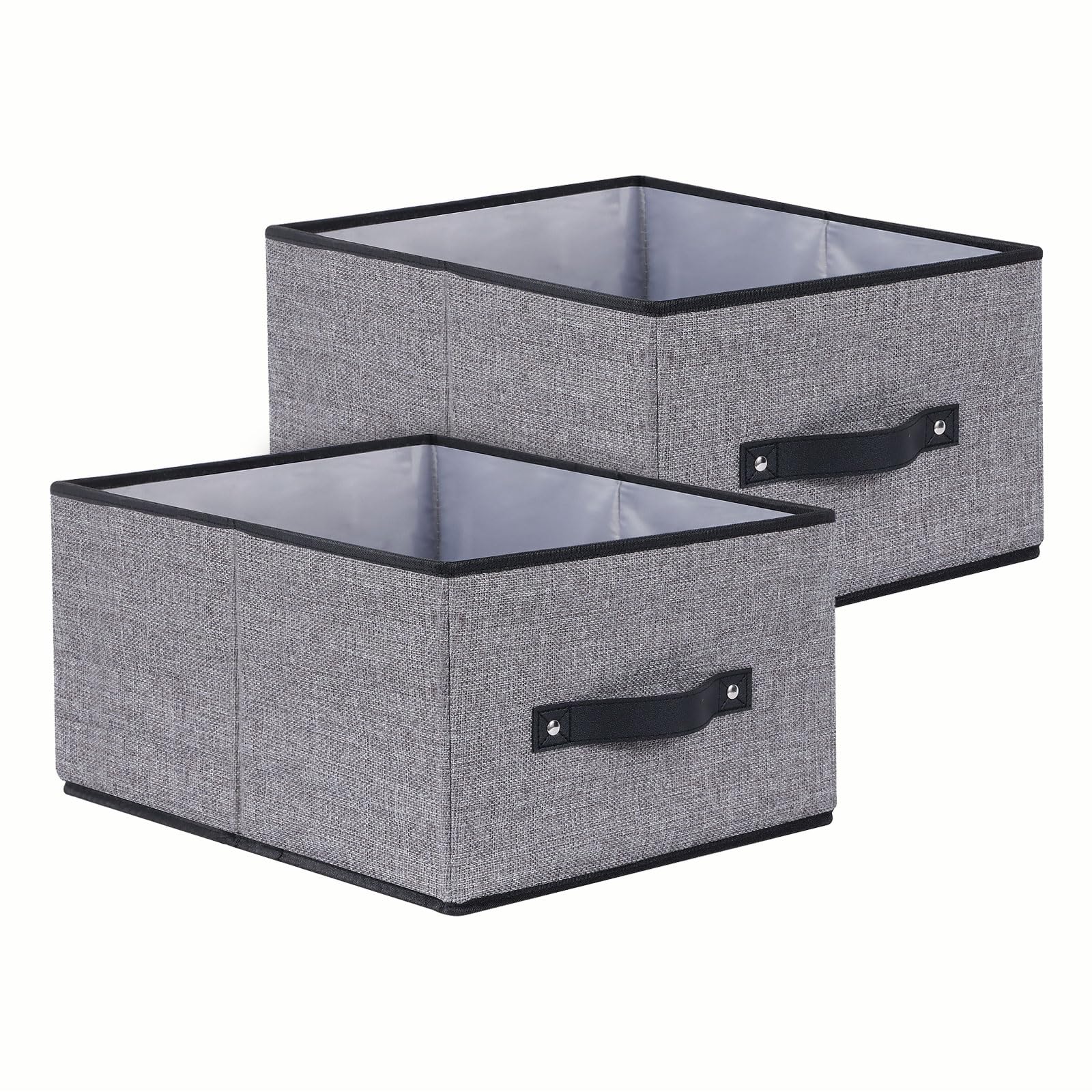 Amazon.com: YheenLf Foldable Clothes Boxes, Closet Bin with Handles ...