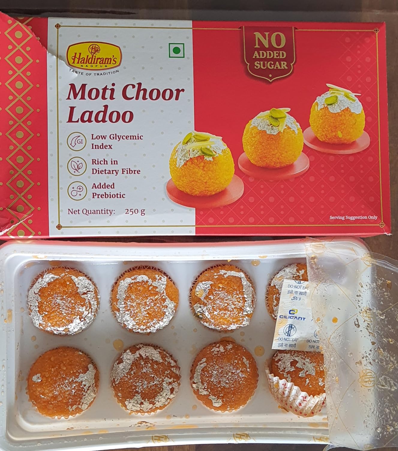 Haldirams Nagpur Sugar Free Motichoor Laddu (250 gm), Sugar Free Mewa ...