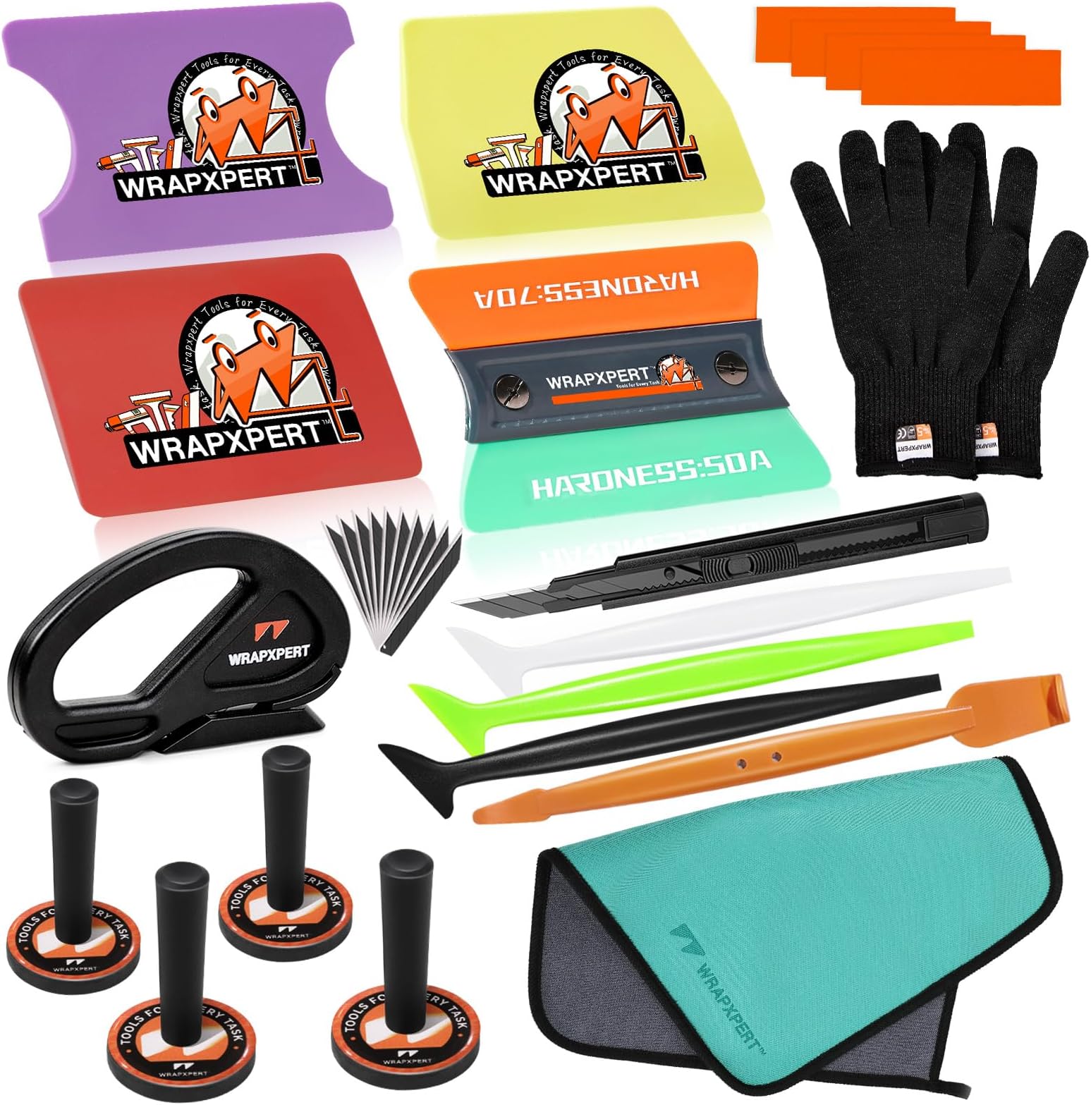 Amazon.com: WRAPXPERT Car Wrap Tool Kit Vehicle Vinyl Wrap Kits Include ...