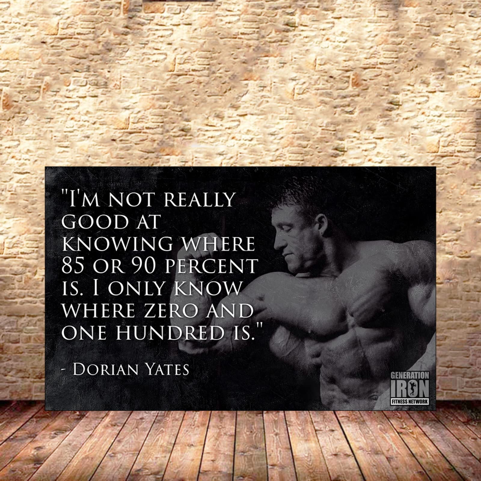 Buy Hnyjyfa Dorian Yates Muscle Man Bodybuilding Workout Home Gym Decor ...