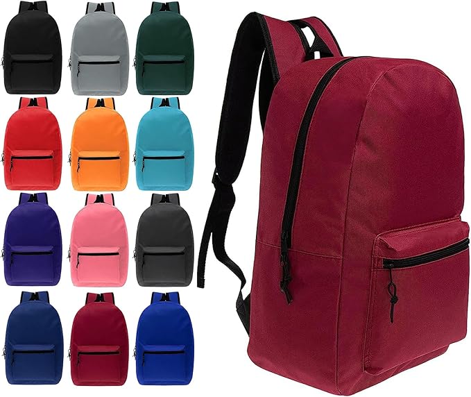 Amazon.com | 24-Pack 17" School Backpacks for Kids - Backpacks in Bulk ...
