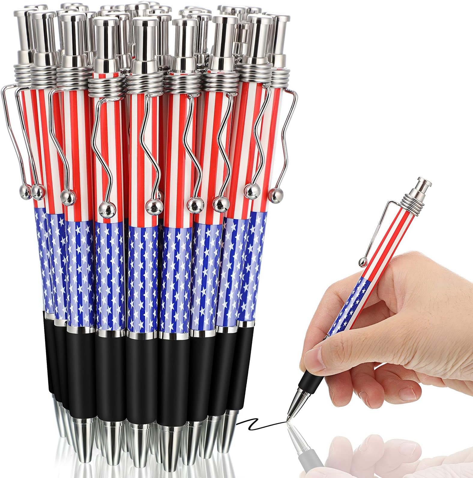 Amazon.com : American Flag Ballpoint Pen,Patriotic Day Retractable Pens ...