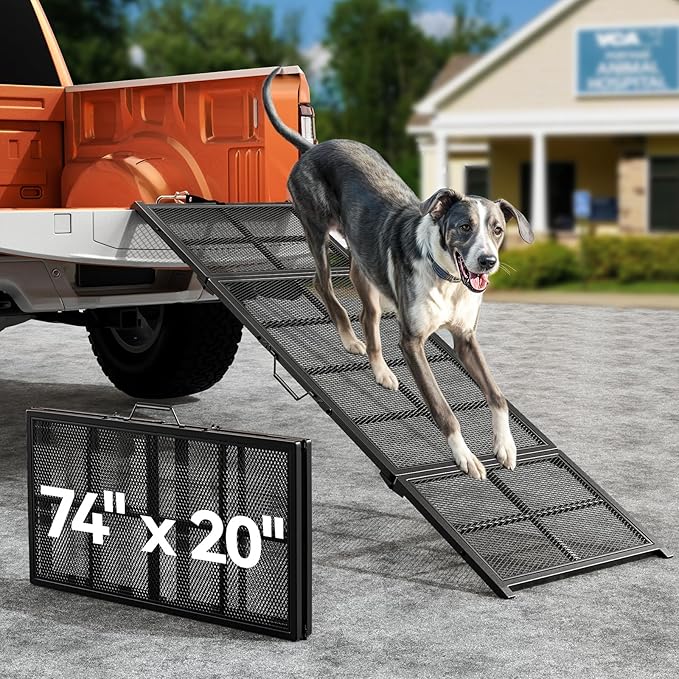 Amazon.com : 74'' L & 20'' W Longest Dog Ramp for Car - Extra Wide ...