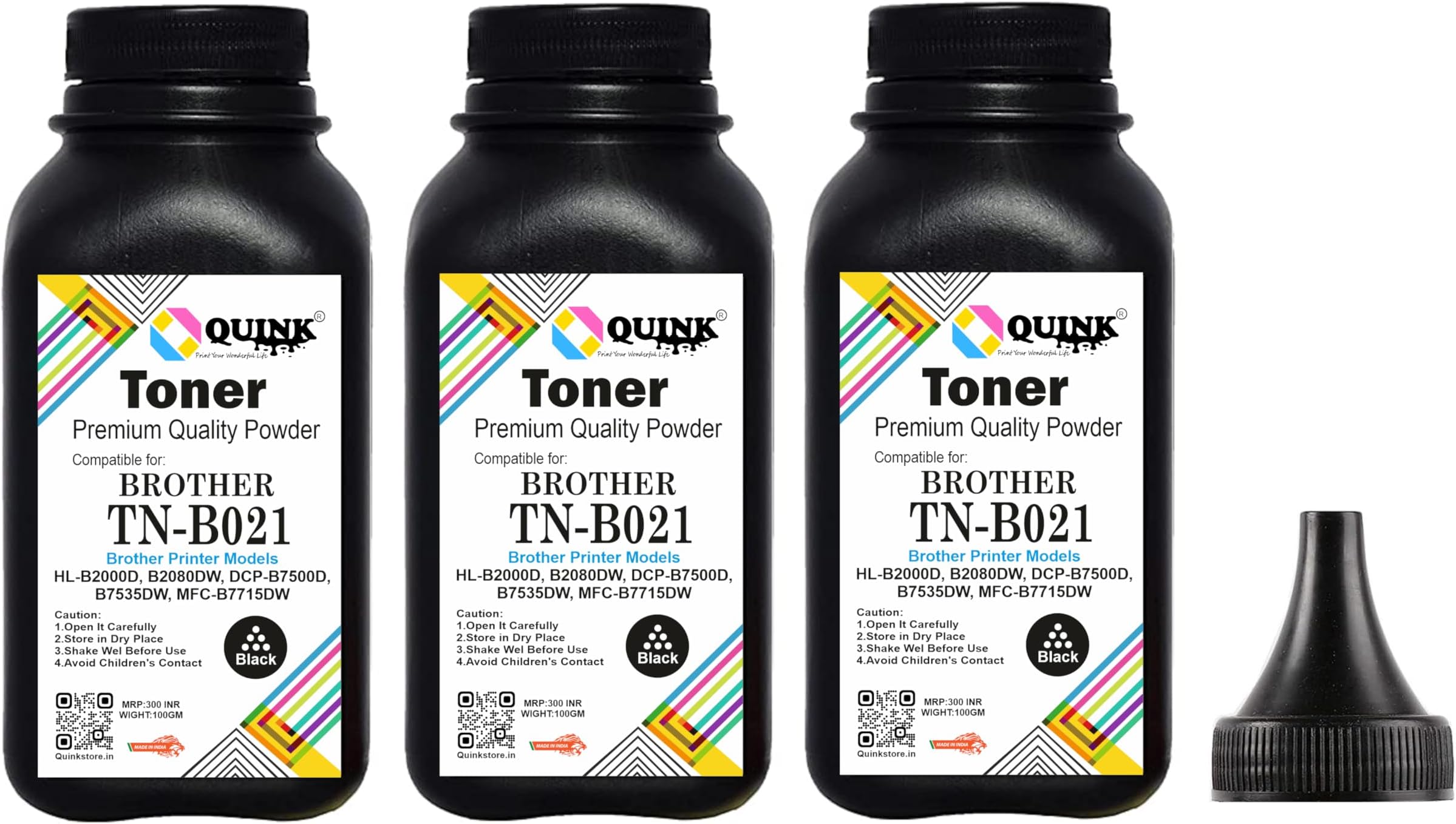 QUINK TN B021 Black Toner Powder for Brother TN-B021 Toner Cartridge ...