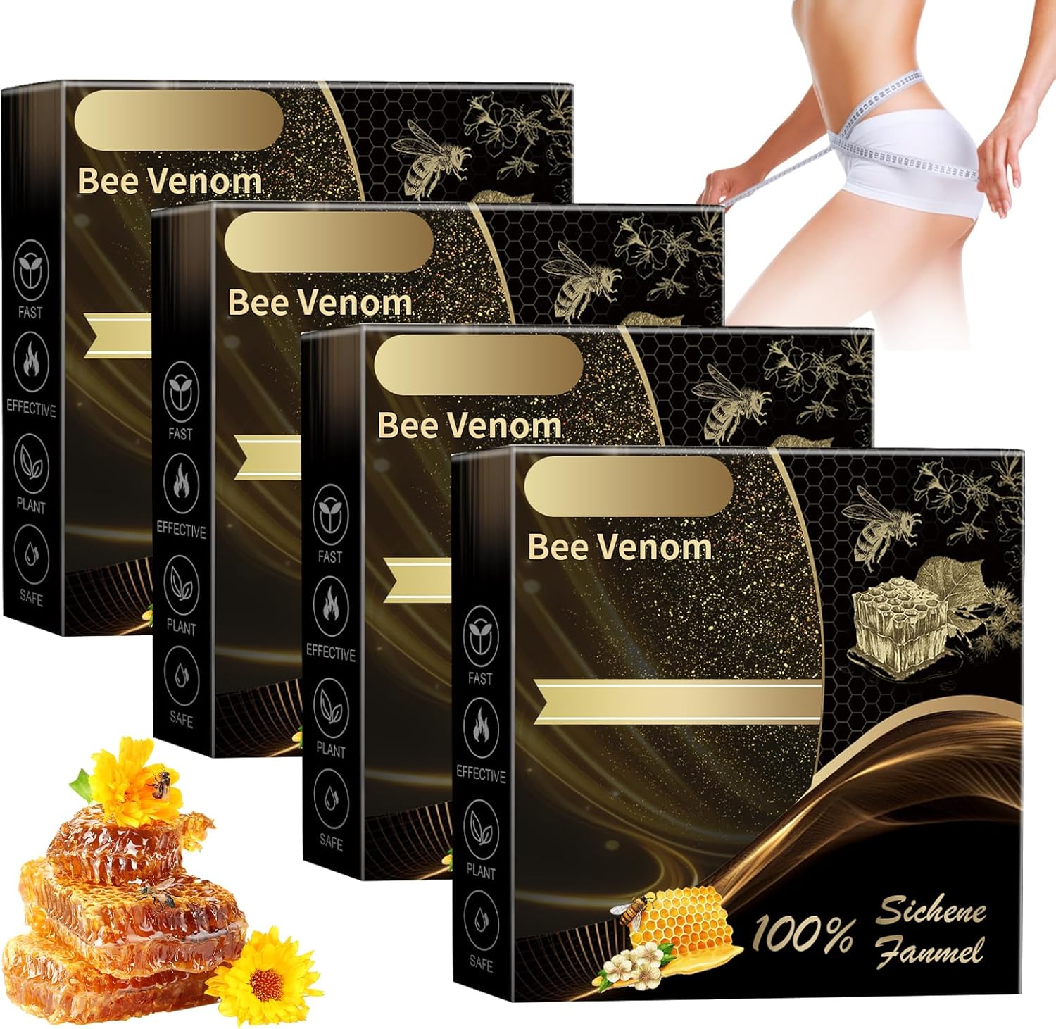 Amazon.com: TINCLUB Bee Venom Patches, Bee Venom Lymphatic Drainage Navel Patches,Bee Venom ...