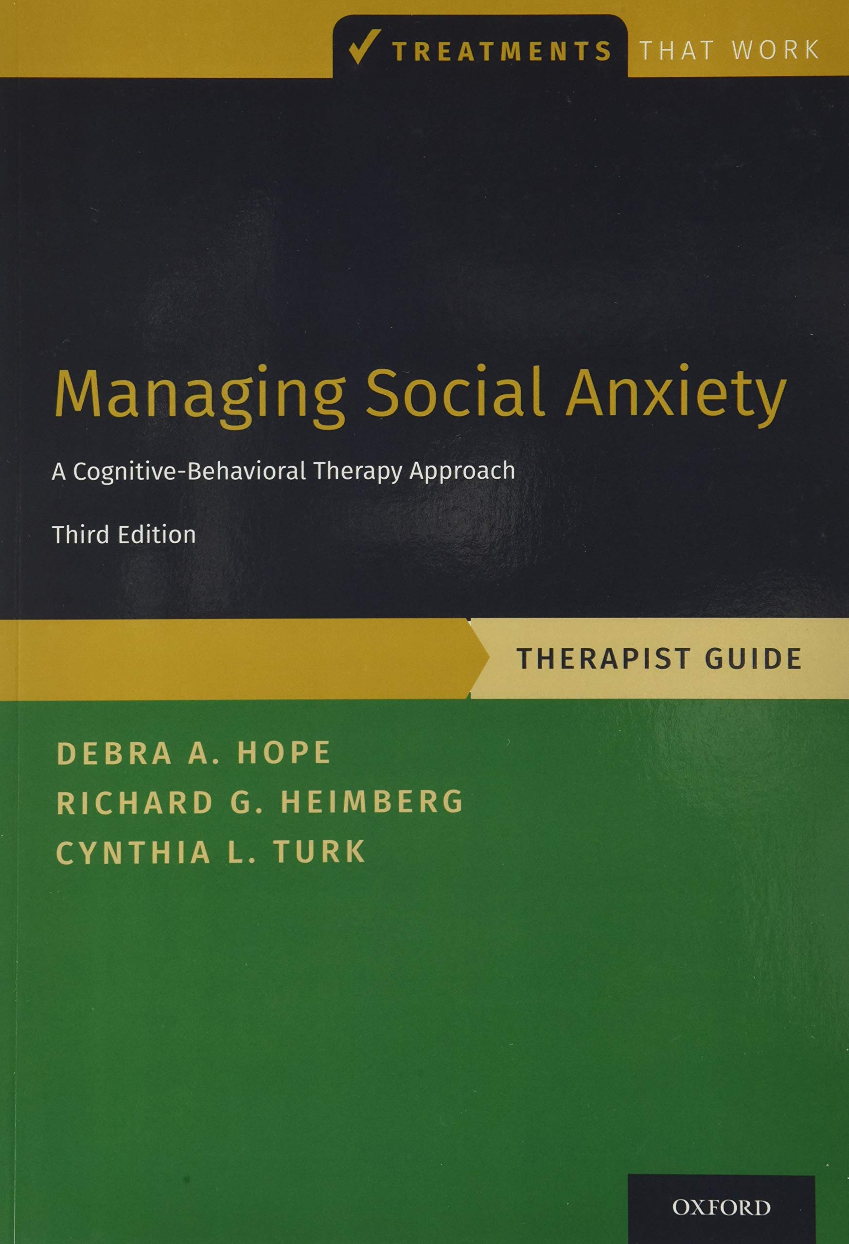 Amazon.com: Managing Social Anxiety, Therapist Guide (Treatments That ...