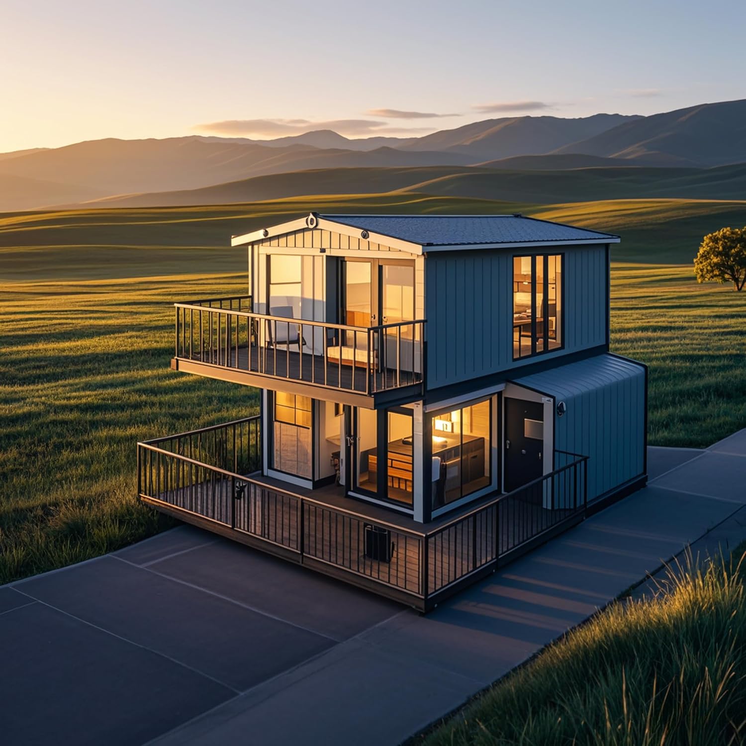 2 Storey Portable Expandable Prefab House Tiny Homes to Live in for ...