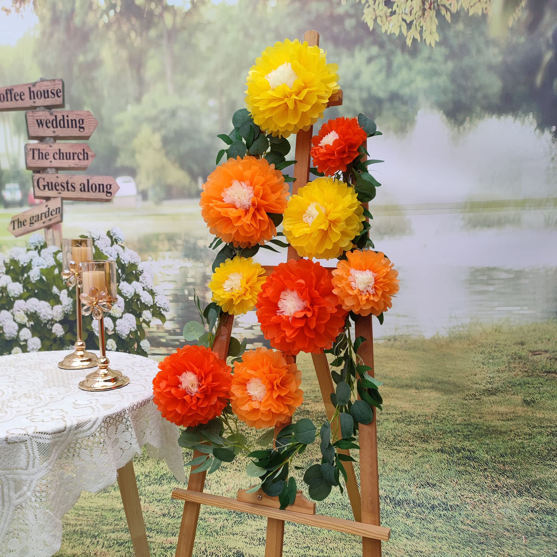 Tissue Paper Flowers Wedding Centerpieces