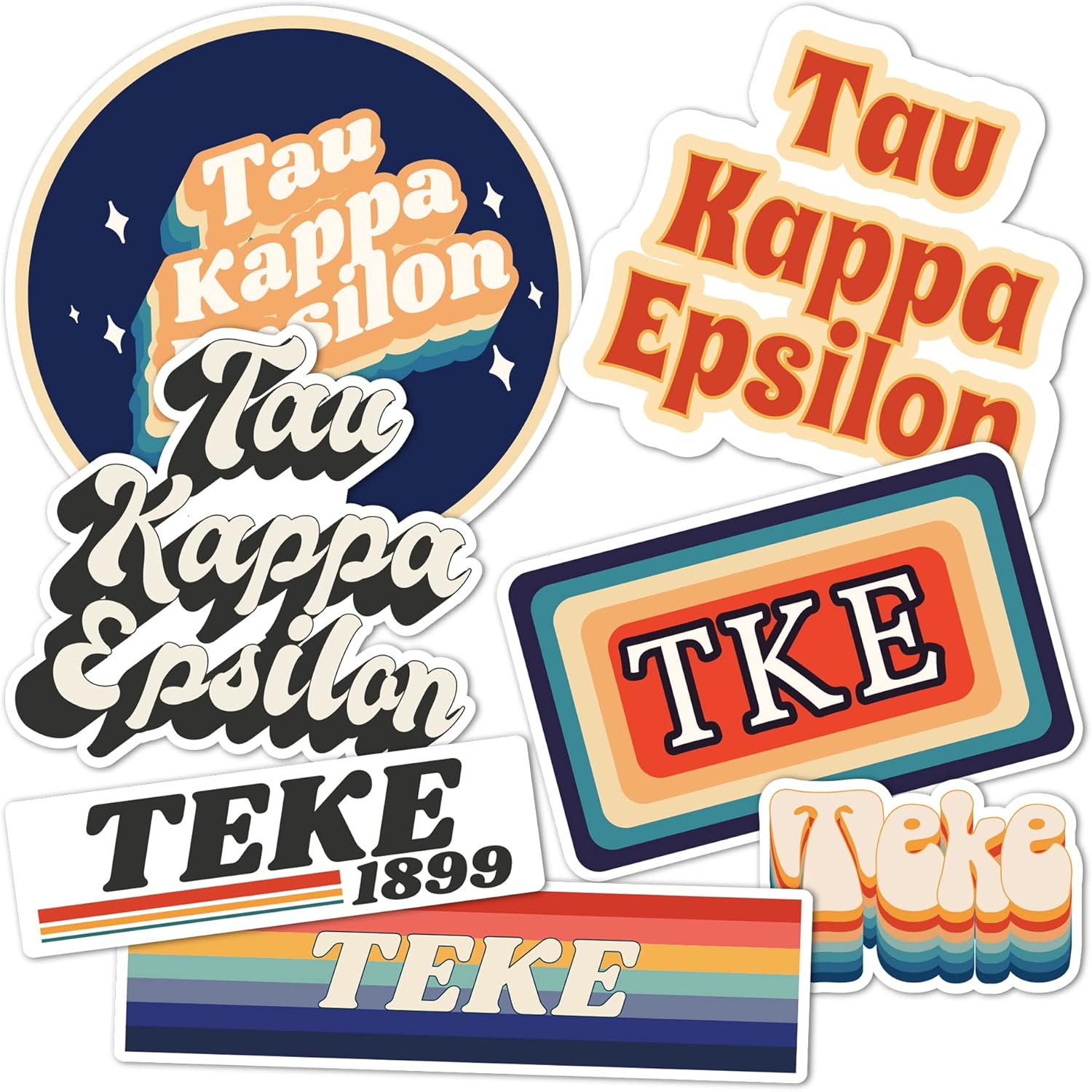 Amazon.com: Desert Cactus Tau Kappa Epsilon Sticker 70's Themed Sheet ...